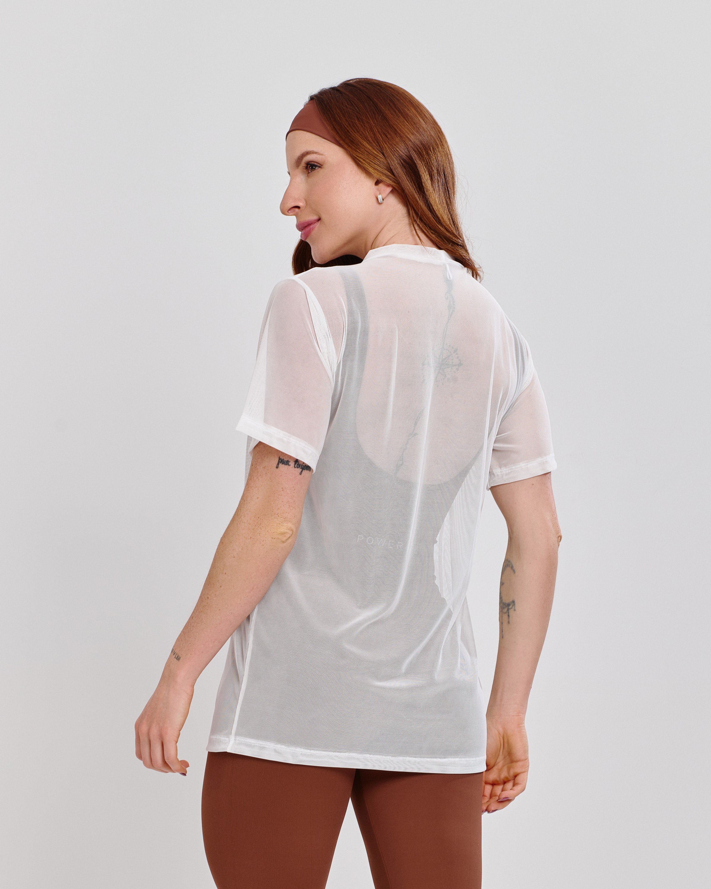 Blusão Power Oversized de Tule Off White - Power Fit