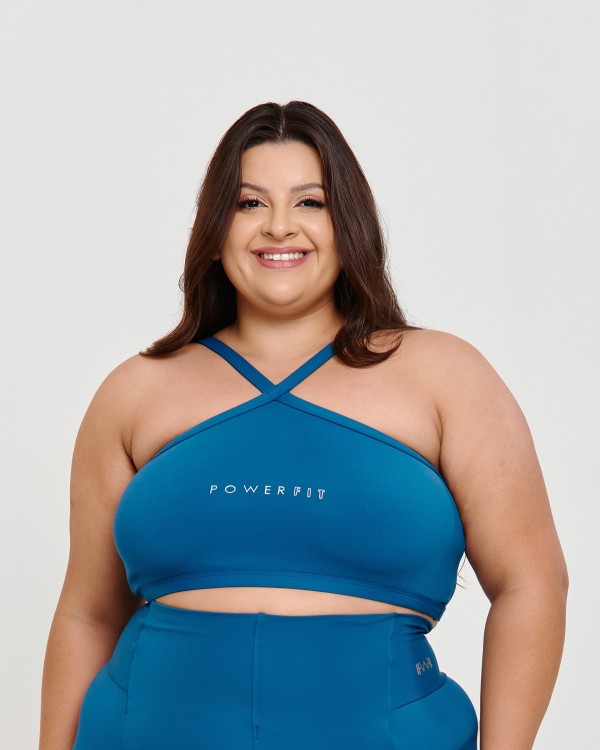 Top Motion Alcinha Plus Size Cobalt Blue - Power Fit